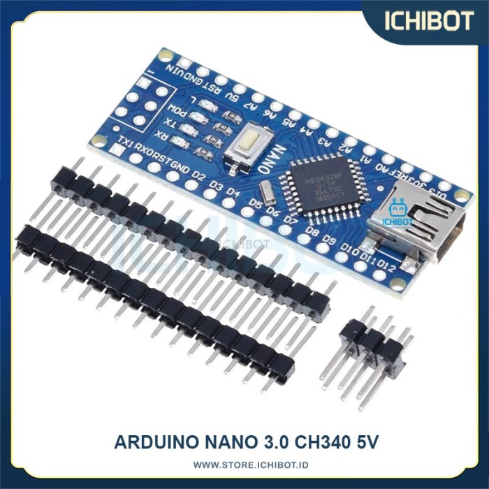 Jual Nano V3 Atmega328P CH340G 5V CH340 Atmega 328P Mini USB - Diskon ...