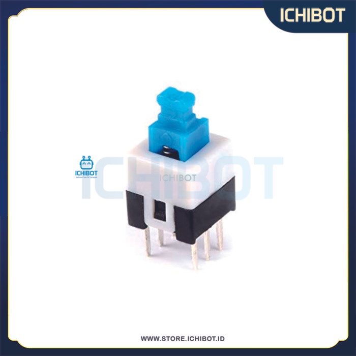 Jual Self Locking Switch Saklar 6 Pin 7*7mm DPDT | Shopee Indonesia