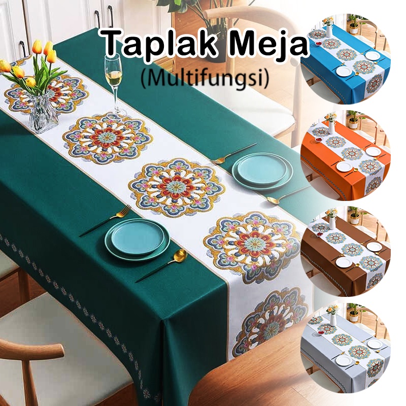Jual Meja / Taplak Meja Anti Air Bahan PVC 140x140cm, 140x170cm ...