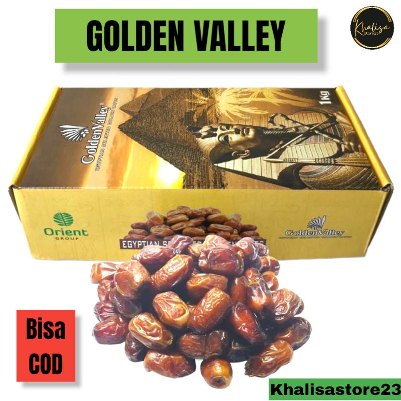 Jual KURMA GOLDEN VALLEY /KURMA GOLDEN KEMASAN DUS 1KG/kurma mesir[DUS ...