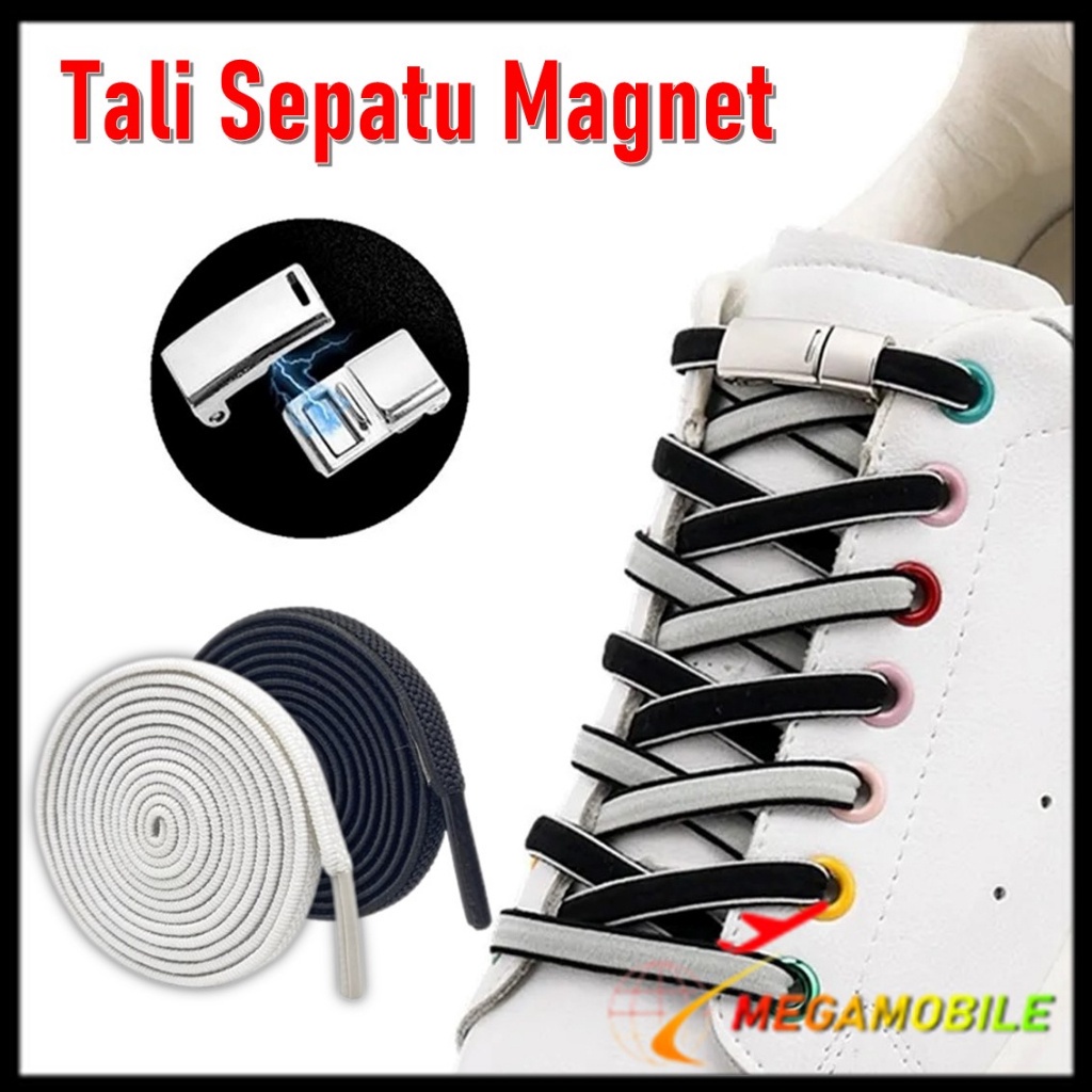 Jual MM - Set Tali Sepatu Elastis Magnet Simple dengan Capsulelock ...