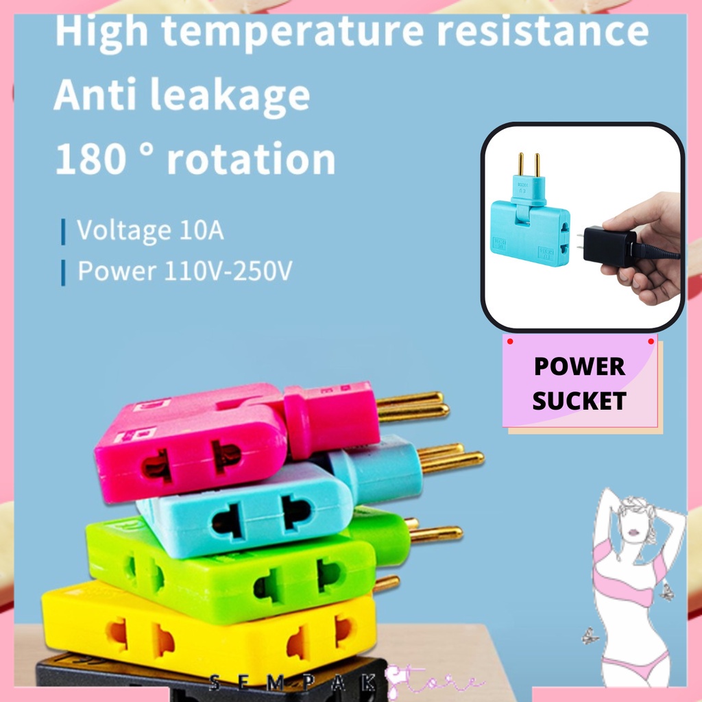 Jual SS 3in1 Power Socket Extension Plug Lipat Tambahan Lubang Stop ...