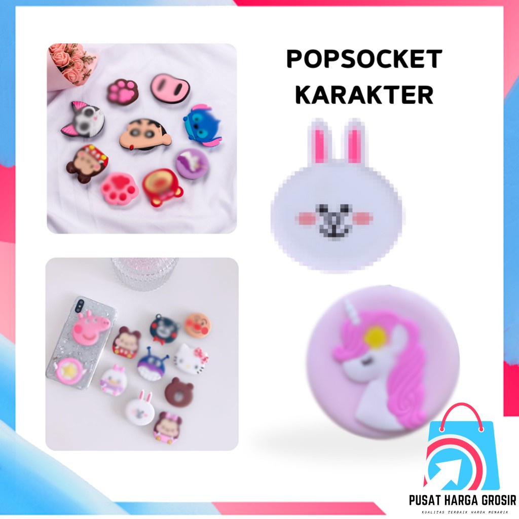 Jual PHG - Popsocket 3D Karakter 3D Cartoon Popsockets Popsocket Pvc ...