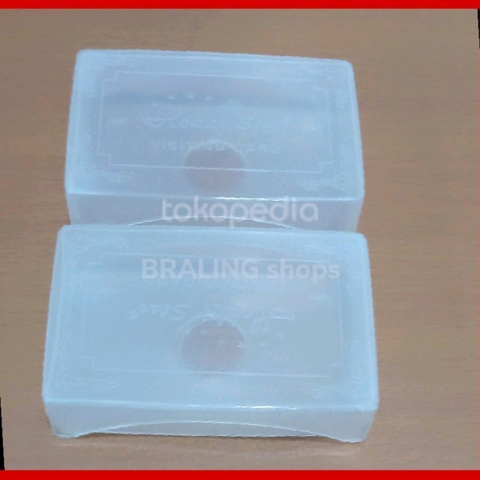 Jual box kartu nama plastik / kotak tempat kartu nama 25 pcs | Shopee ...