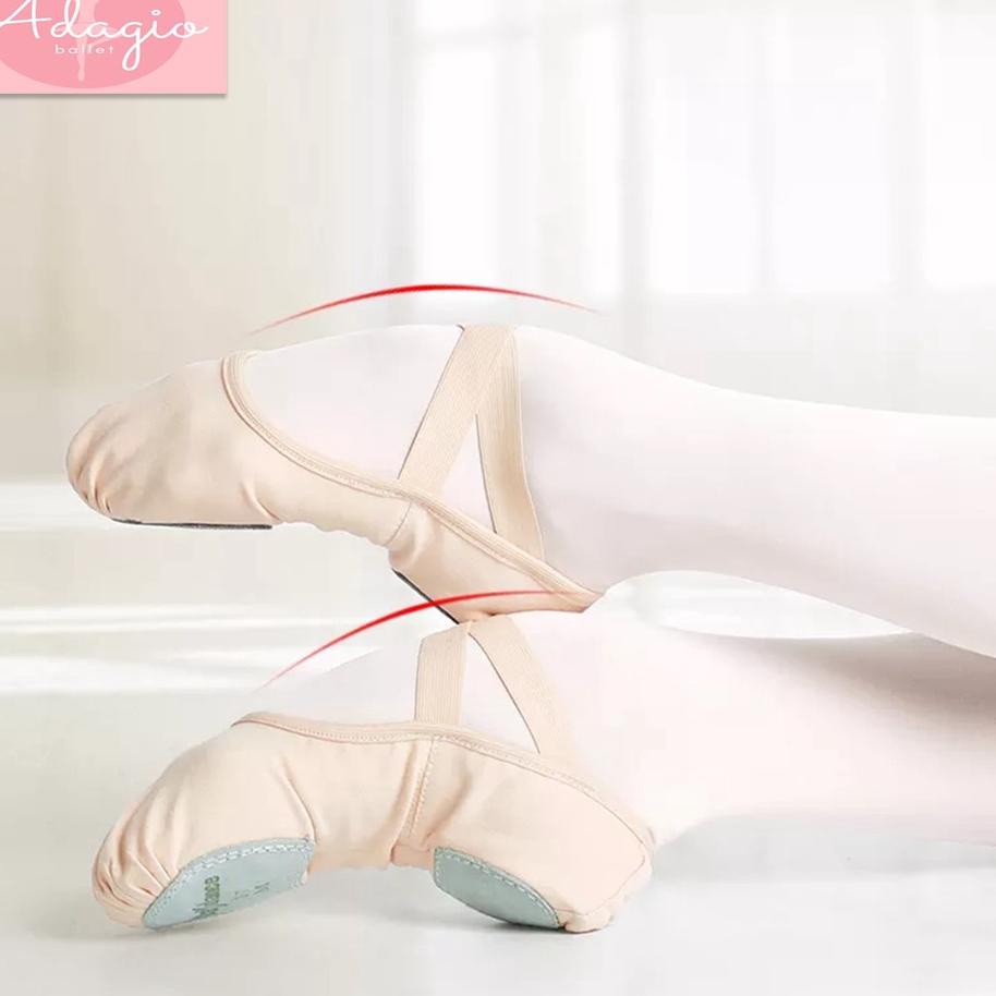Jual Pro Ballet Shoes - Sepatu Balet Pro Elastic Canvas Strecth Bisa ...