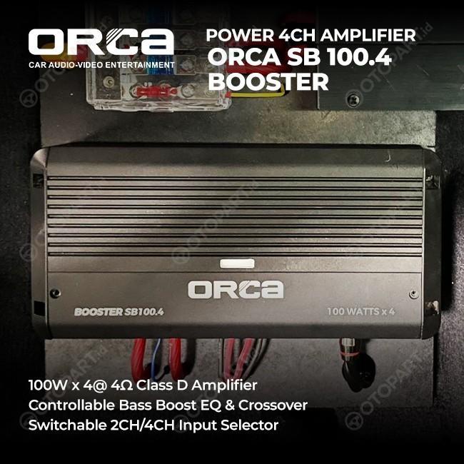 Jual POWER AMPLIFIER 4 CHANNEL ORCA BOOSTER SB 100.4 / POWER 4 CHANNEL ...