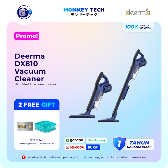 Jual Deerma DX810 Vacum Vacuum Cleaner Derma Penghisap Debu Lantai 600W ...