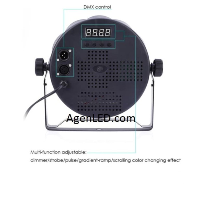 Jual Lampu Sorot Panggung Led Par Rgb Mata Disco Warna Warni Rgbw 54 W ...