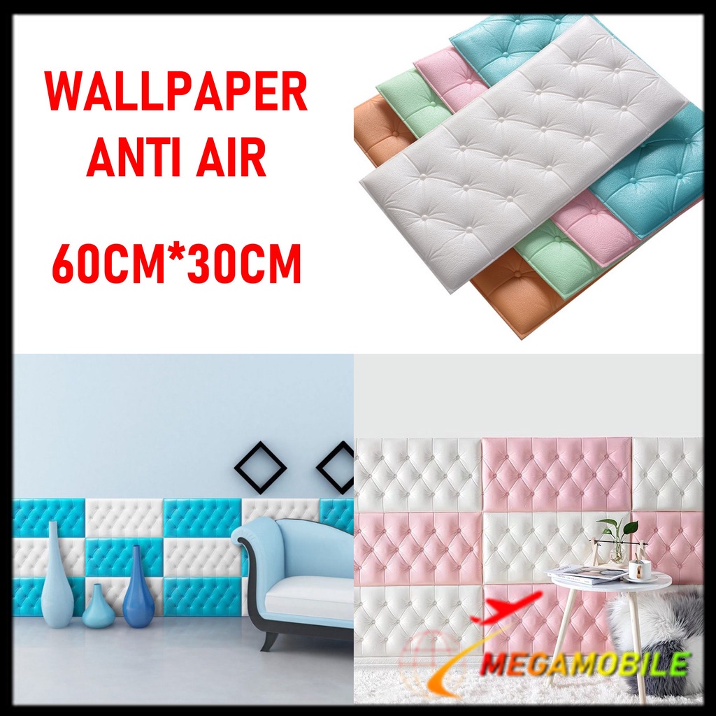Jual MM - Wallpaper Foam 3D Wall Border Sticker Dinding 3MM Wallborder ...