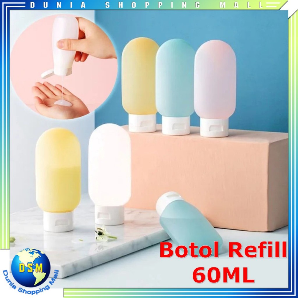 Jual DSM Botol Sabun Lotion Macaron Mini Travelling Botol Sabun Shampoo ...