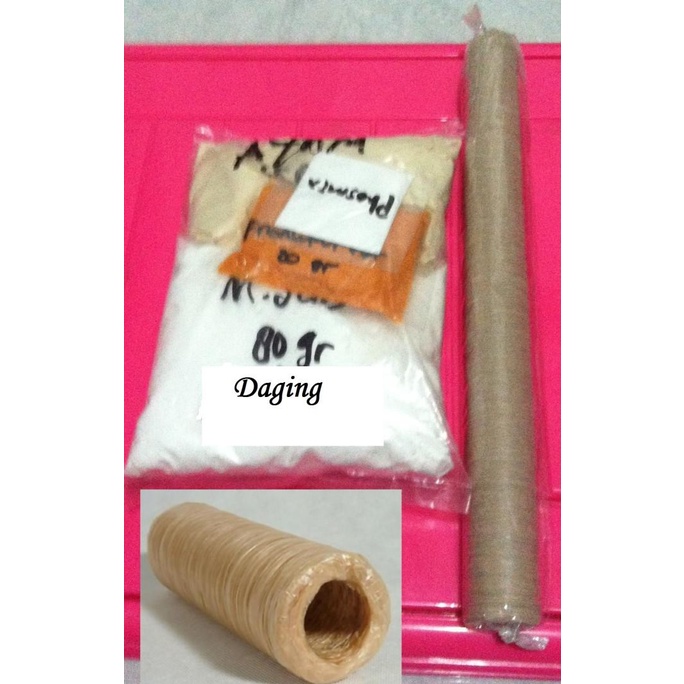 Jual sto Casing Sosis Clear dan Tepung Bumbu frankfurter daging sapi ...