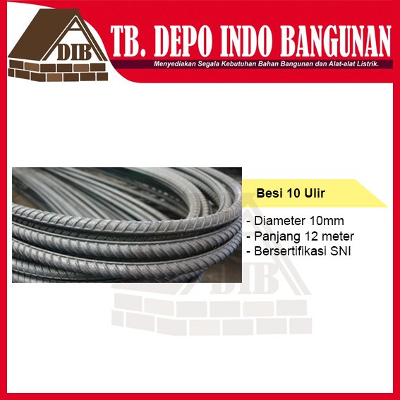 Jual Baru Besi 10 Ulir Sni Besi Beton Sni Diskon | Shopee Indonesia