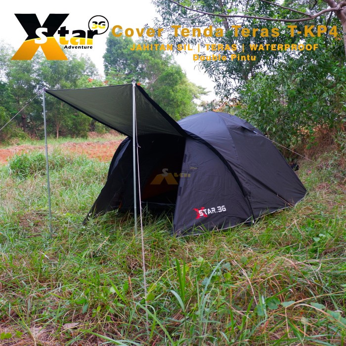 Jual Cover Tenda Teras Kap 4 Person Waterproof / Lapisan Tenda Camping ...