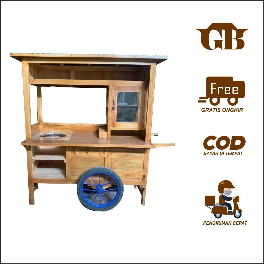 Jual Gerobak bakso / rombong bakso / gerobak bakso keliling | Shopee ...