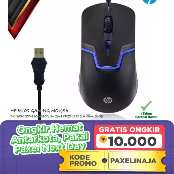 Jual Hp M100 Optical Gaming Mouse | Shopee Indonesia
