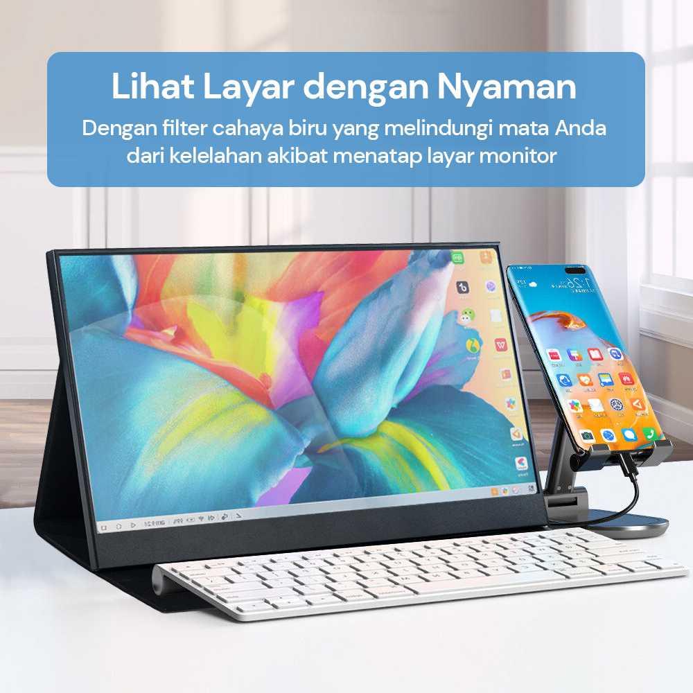 Jual Portable Monitor UHD 15.6 Inch 4K IPS 60Hz AMD FreeSync - SJD1505 ...