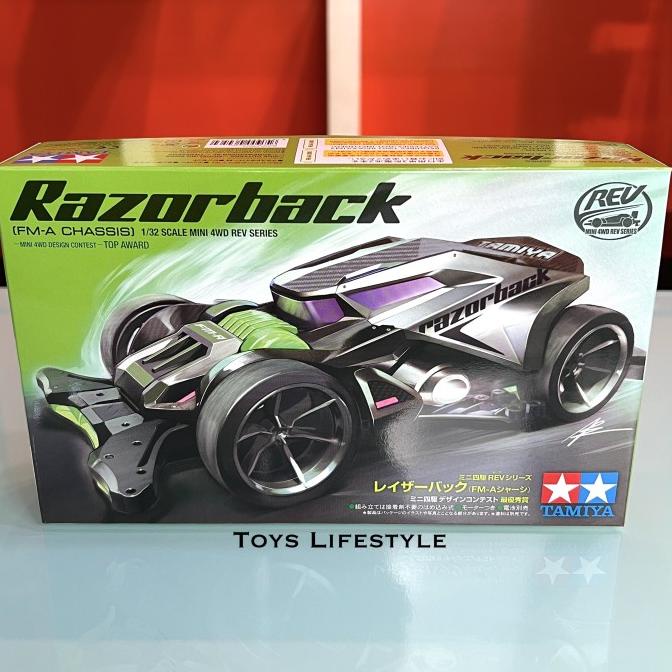 Jual Mainan Rakit Mobil Tamiya Mini 4WD - Razorback (ORIGINAL) | Shopee ...