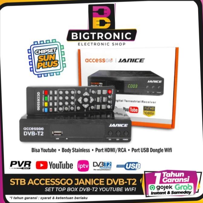 Jual Set Top Box STB DVB-T2 Wifi AccessGo Body Full Metal bisa tv tabung | Shopee Indonesia