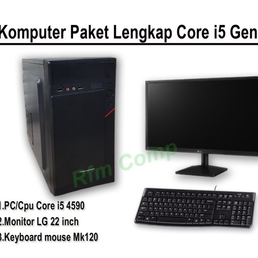 Jual Pc Lengkap Core I5 4570/4590 + Monitor Led Keyard Mouse | Shopee ...