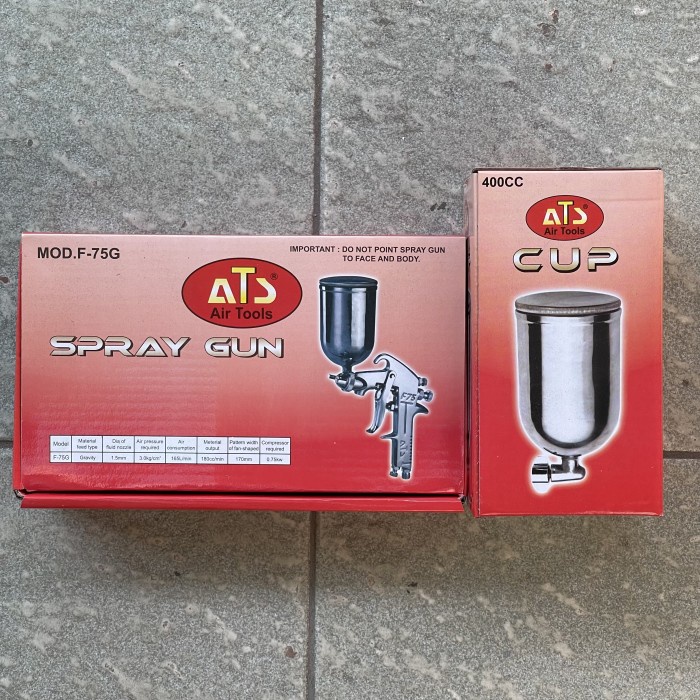 Jual Spray Gun F-75 ATS Semprotan Cat Tabung Atas ATS | Shopee Indonesia