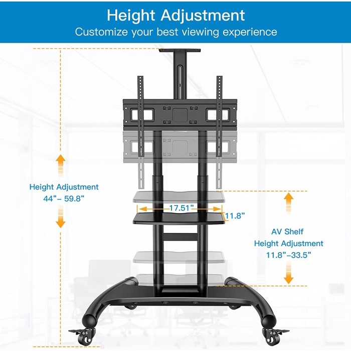 Jual Bracket Standing North Bayou Ava1800-70-1P Nb Ava1800 50-80 Inch ...