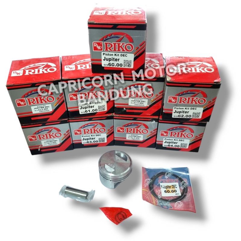 Jual Piston Kit JUPITER XXB RIKO DEC BORE UP 60 60.5 61 61.5 62 62.5 63 ...