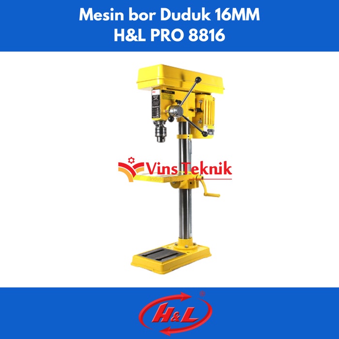 Jual Mesin Bor Duduk 16MM Bench Drill PRO 8816 H&L PRO8816 | Shopee ...