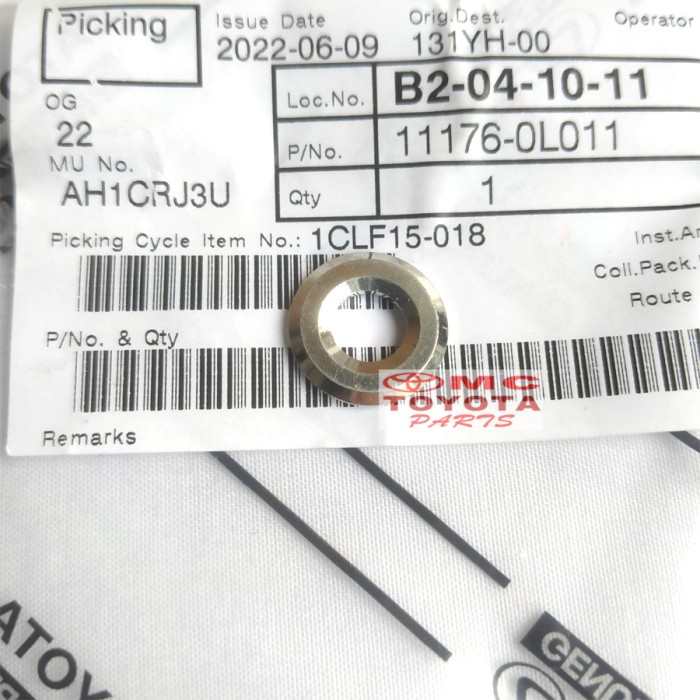 Jual Ring Nozzle Dudukan Injector Innova Fortuner Hilux Diesel 11176 ...