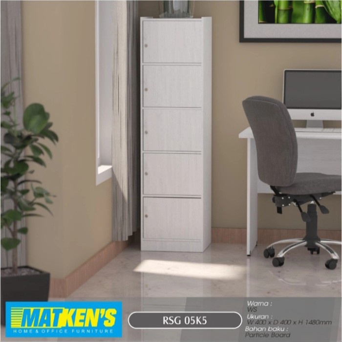 Jual LEMARI LOKER 5 SUSUN FULL PUTIH | Shopee Indonesia