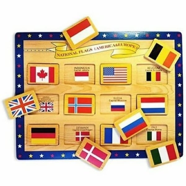 Jual Mainan Edukasi Anak Puzzle Bendera Negara Puzzle Country Flag ...