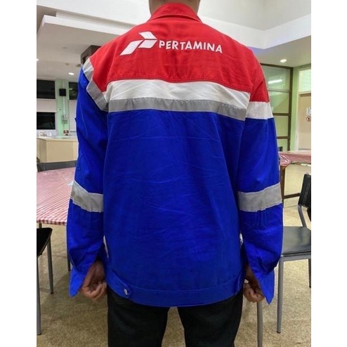 Jual Seragam Pertamina / Kemeja Wearpack / Kemeja Pertamina - Resleting ...