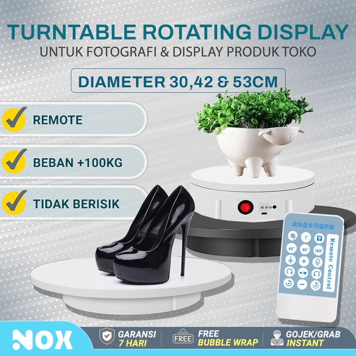 Jual TURNATABLE ELECTRIC ROTATING DISPLAY BIG SIZE FOTOGRAFI 30 /42 ...