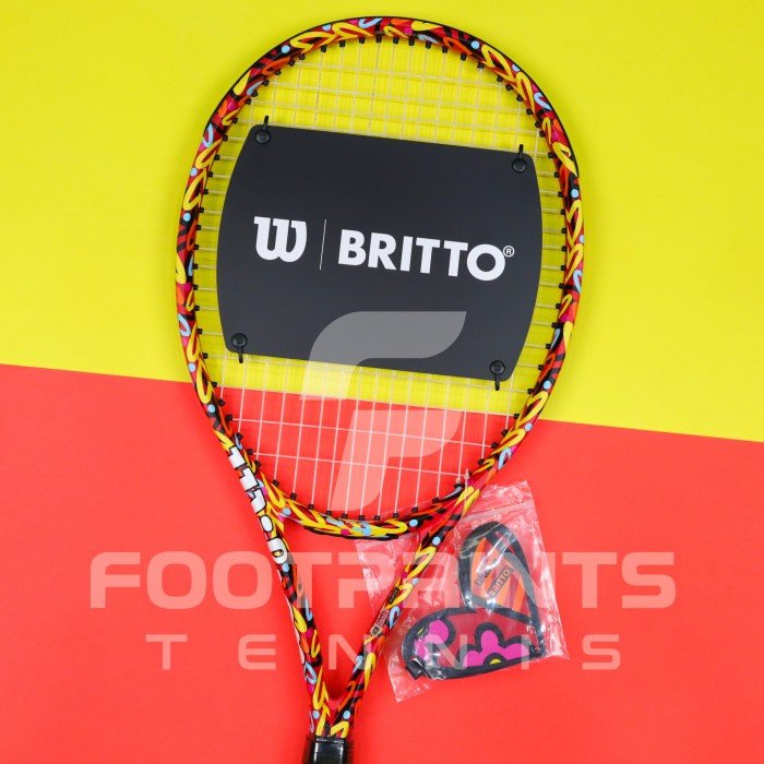 Jual Baru Raket Tenis Wilson Britto Clash 100 V2 Tennis Racket 295 Gr ...