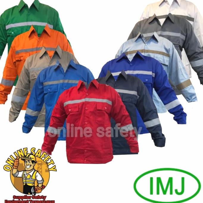 Jual kemeja kerja safety seragam kerja wearpack safety IMJ | Shopee ...