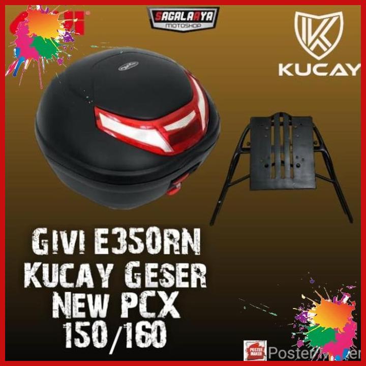 Jual paket box givi e350rn bracket top box kucay geser pcx 150 pcx 160 ...