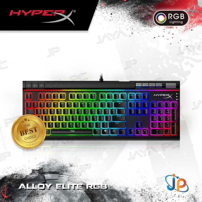 Jual Keyboard Gaming Mechanical Kingston HyperX Alloy Elite II / 2 RGB ...