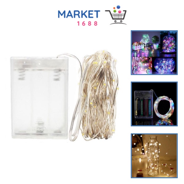 Jual Market1688 Lampu Tumblr Kawat Mini 10 Meter 100 LED Lampu Hias ...