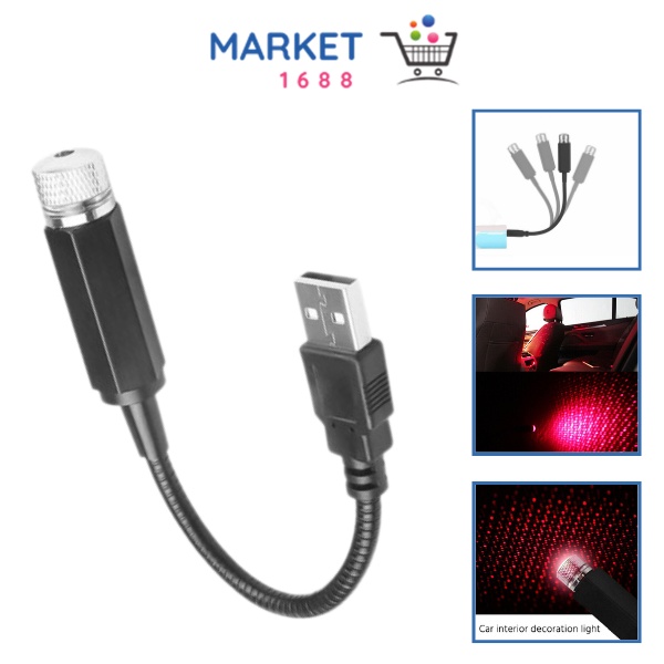 Jual Market1688 Lampu Proyektor Led USB Dekorasi Interior Langit Kabin ...