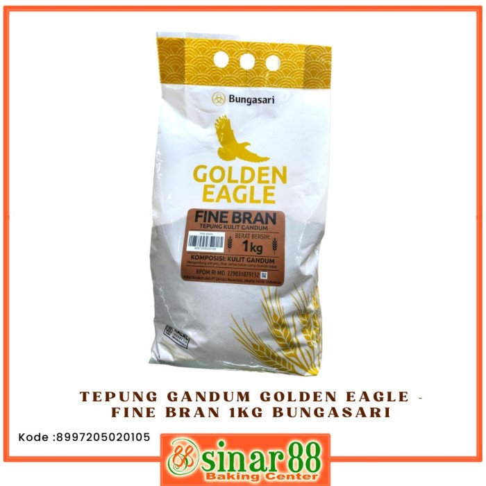 Jual Ready stock] TEPUNG GANDUM GOLDEN EAGLE - FINE BRAN 1KG BUNGASARI ...