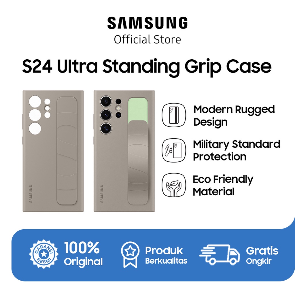 Jual Samsung Galaxy S24 Ultra Standing Grip Case - Taupe | Shopee Indonesia