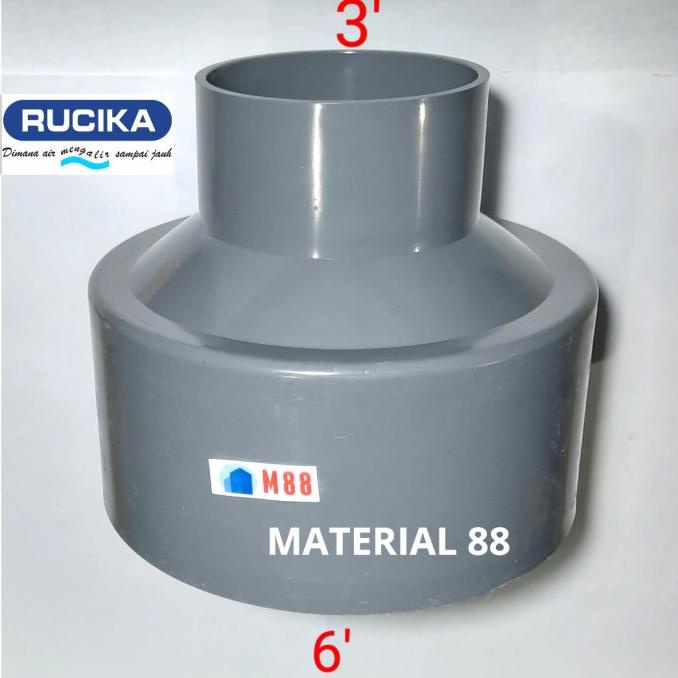 Jual Vlok Sok 63 inch RUCIKA D - Reducer Pipa PVC 6x3 Flok Flock 6 x 3 ...