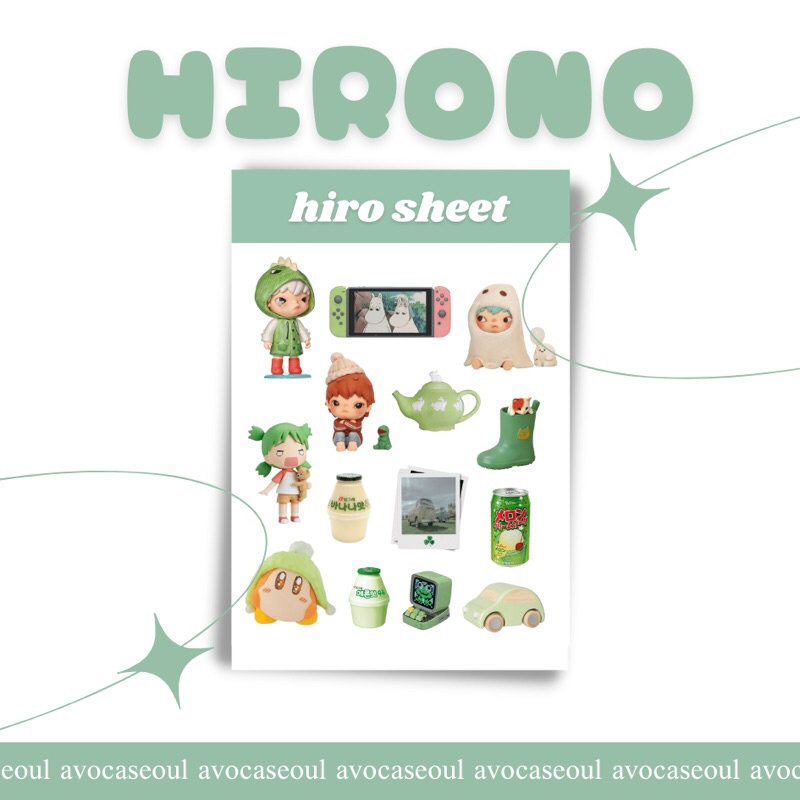 Jual sticker sheet hirono pack aesthetic ins korea untuk dekorasi ...