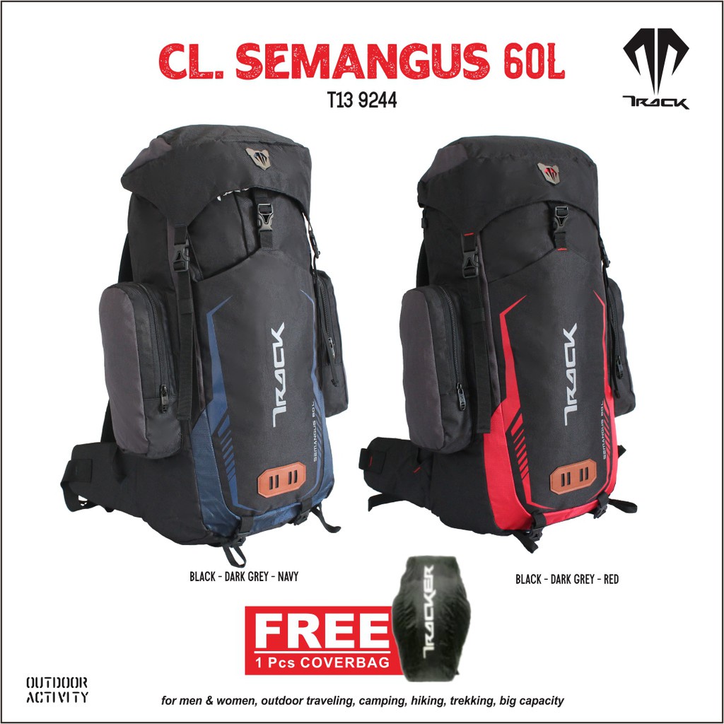 Jual TAS SEKOLAH KERJA KANTOR // Tas Ransel Carrier Pria 60 Liter Track ...