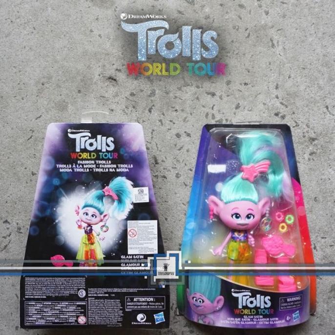 Jual Trolls World Tour GLAM SATIN Fashion Doll Glamour Boneka Figure ...