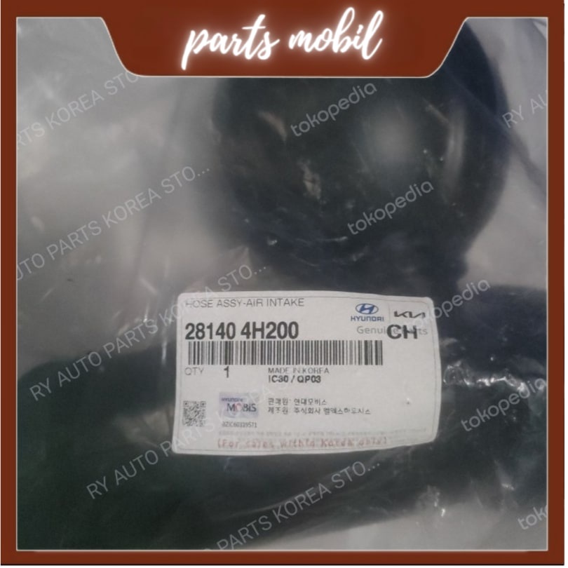 Jual Hose Air Intake Hyundai H1 Bensin 28140 4H200 NXWKZ | Shopee Indonesia