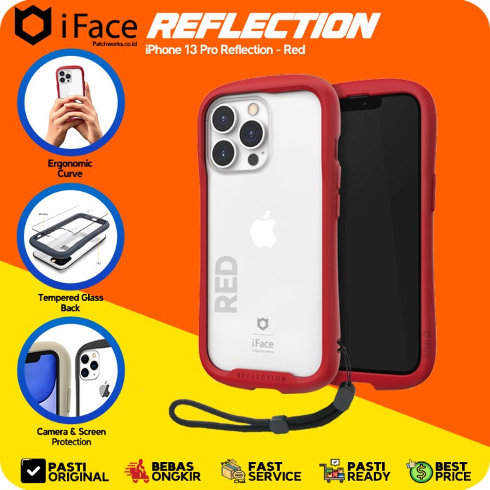 Jual iFace iPhone 13 Pro Reflection Red Softcase Anti Crack Tahan ...