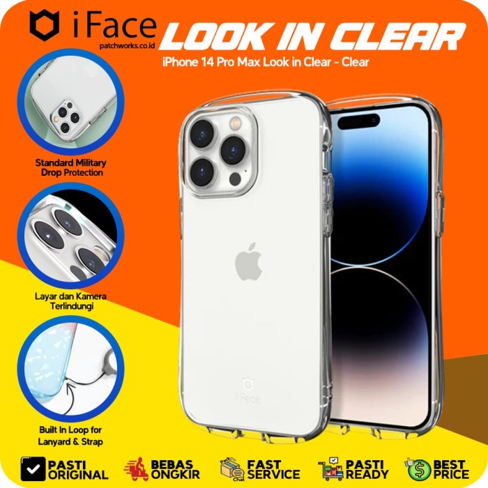 Jual iFace iPhone 14 Pro Max Look Clear Casing Tipis Tahan Banting ...