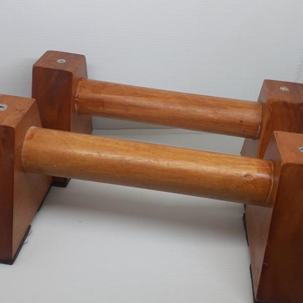 Jual Alat Bantu Push Up Bar Ni Parallettes Calisthenic Kayu Rofit ...