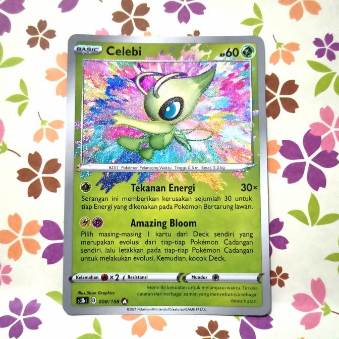 Jual celebi A amazing rare sc3b | 008/158 pokemon tcg indonesia | Shopee Indonesia