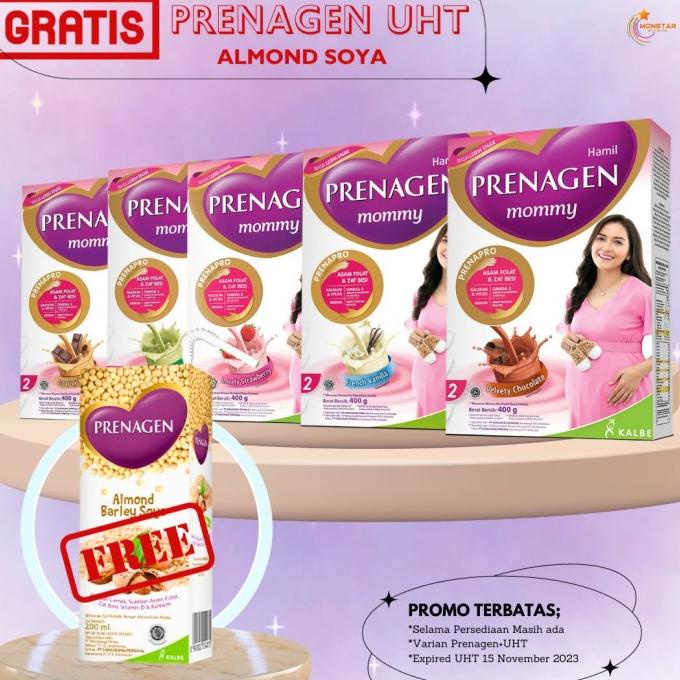 Jual Prenagen Mommy 400 Gr Coklat Vanila Strawberry Kacang Hijau | Shopee Indonesia